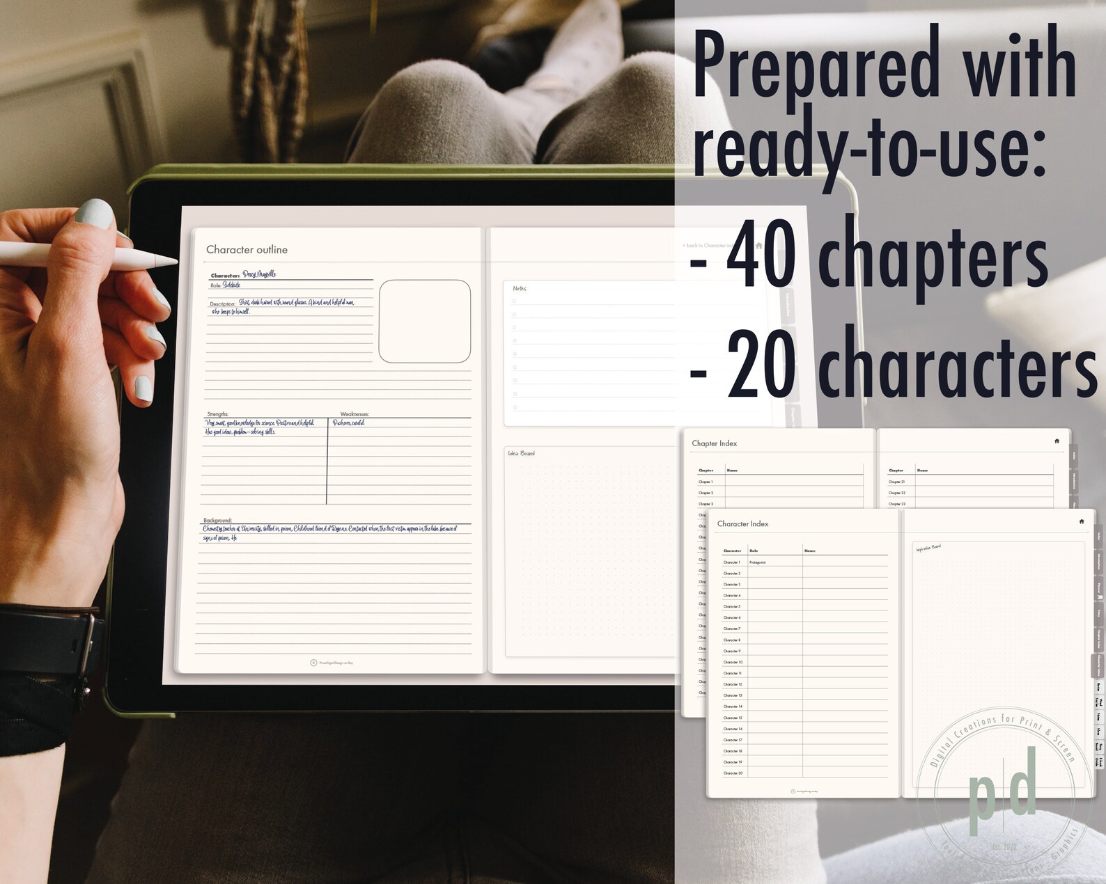 Writer's Gift Set Author Book Planner Workbook Goodnotes - Etsy