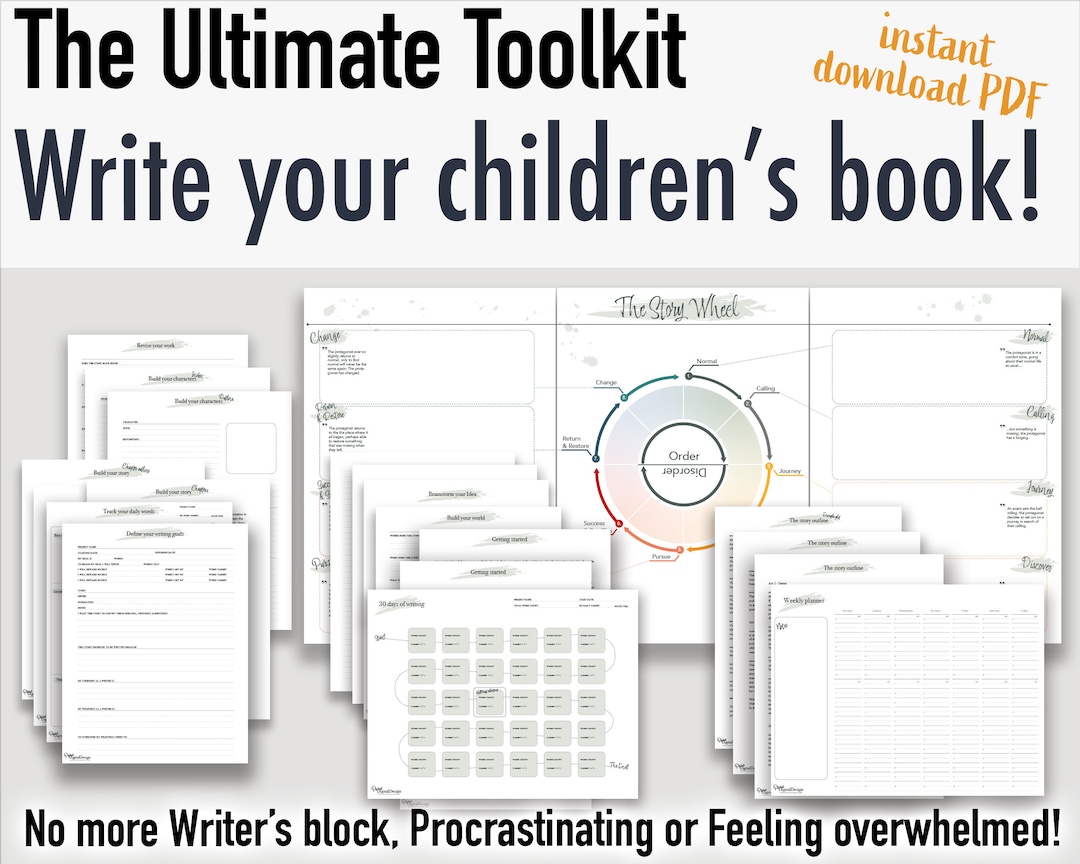Children's Book Planner Outline Writer Author, Write a Childrens Book ...