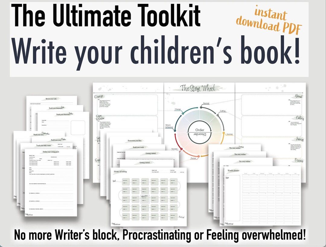 Children's Book Planner: Story Outline Templates (printable PDF) - Etsy