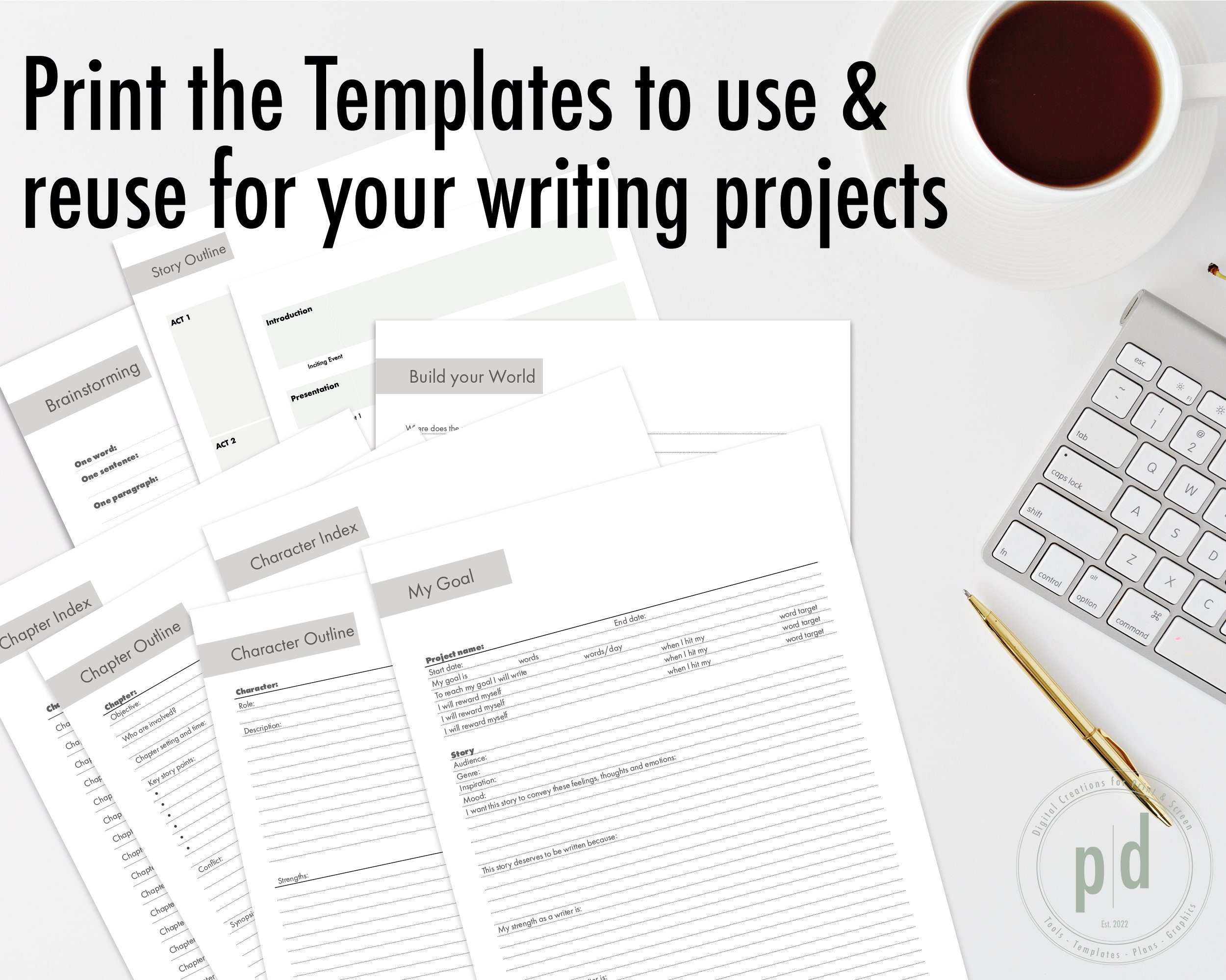 Author Writer Book Planner Workbook Write a Novel Write a - Etsy