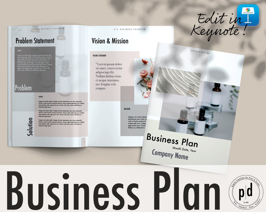 Beauty Brand Business Plan Template, Keynote Business Plan Proposal ...