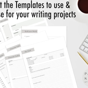 Author Writer Book Planner Workbook | Write a Novel | Write a Book in ...