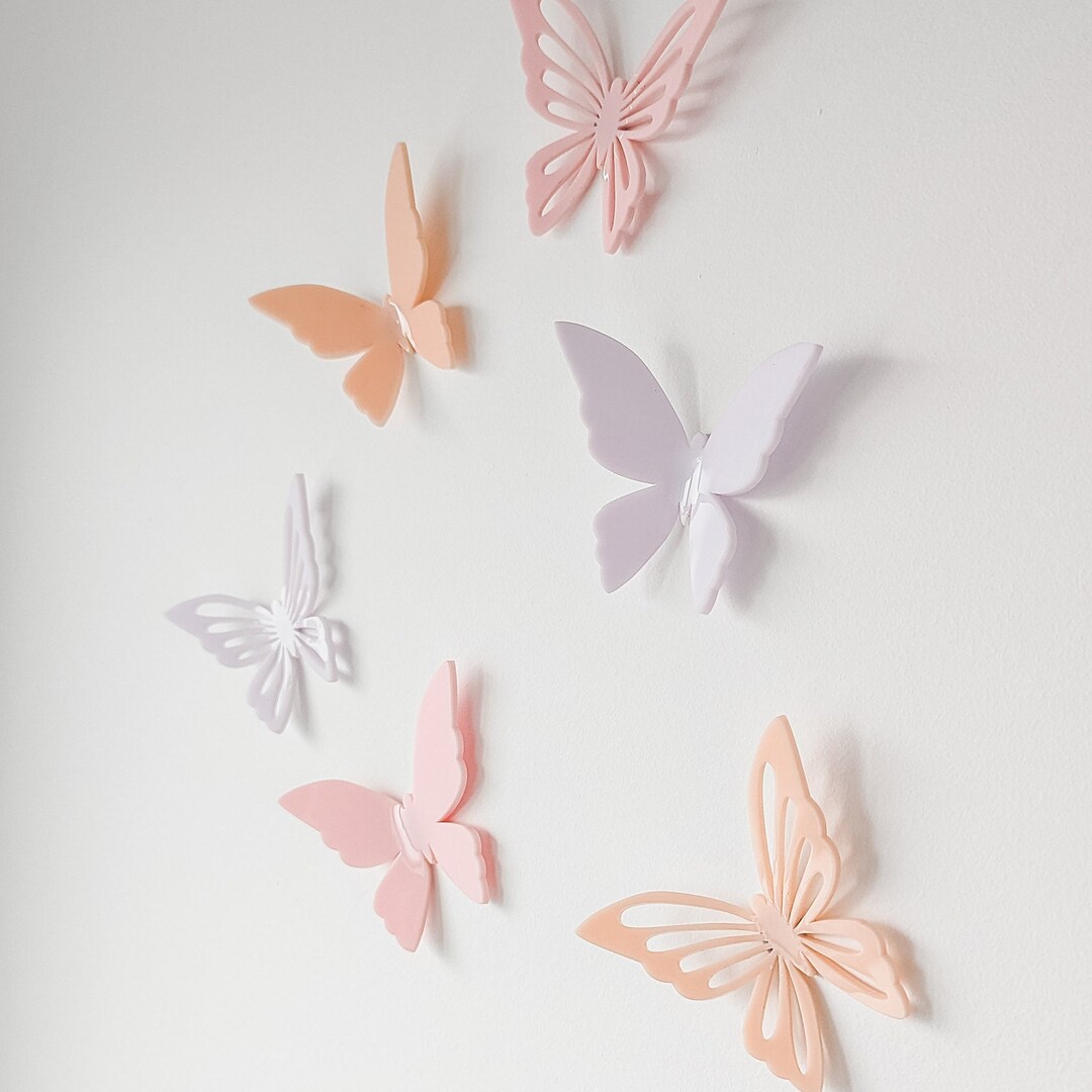 Acrylic Wall Butterflies Wall Butterflies Wall Pops - Etsy