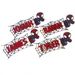 Spiderman Wall Plaque Spiderman Door Plaque Spiderman Name Sign ...