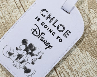 Personalised Disney Luggage Tag, Disney Luggage Tag, Disney Inspired ...