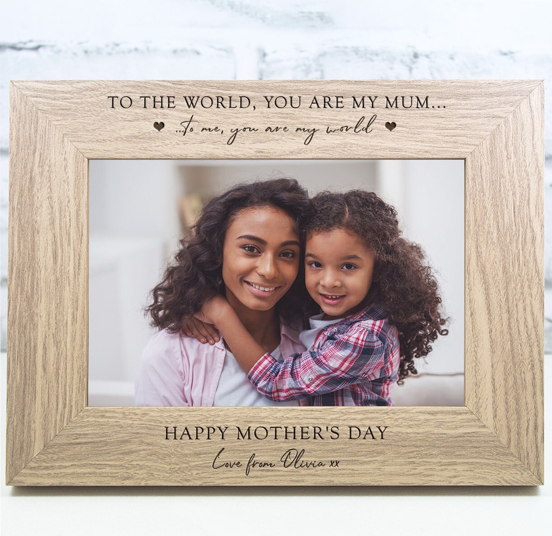 Personalised Mother's Day Photo Frame - Etsy UK