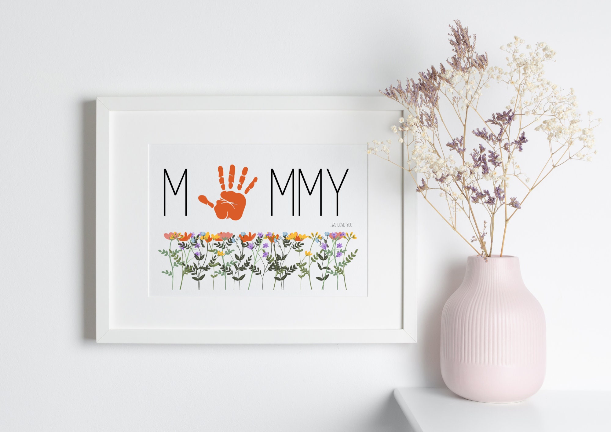 Handprint Art Craft for Kids | DIY Hand Print Template | Baby Keepsake ...
