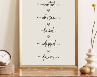 Personalized Adoption Sign Forever Family Print Gotcha Day - Etsy