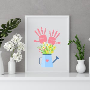 Handprint Craft for Kids | Flower Print | DIY Hand Print Template ...