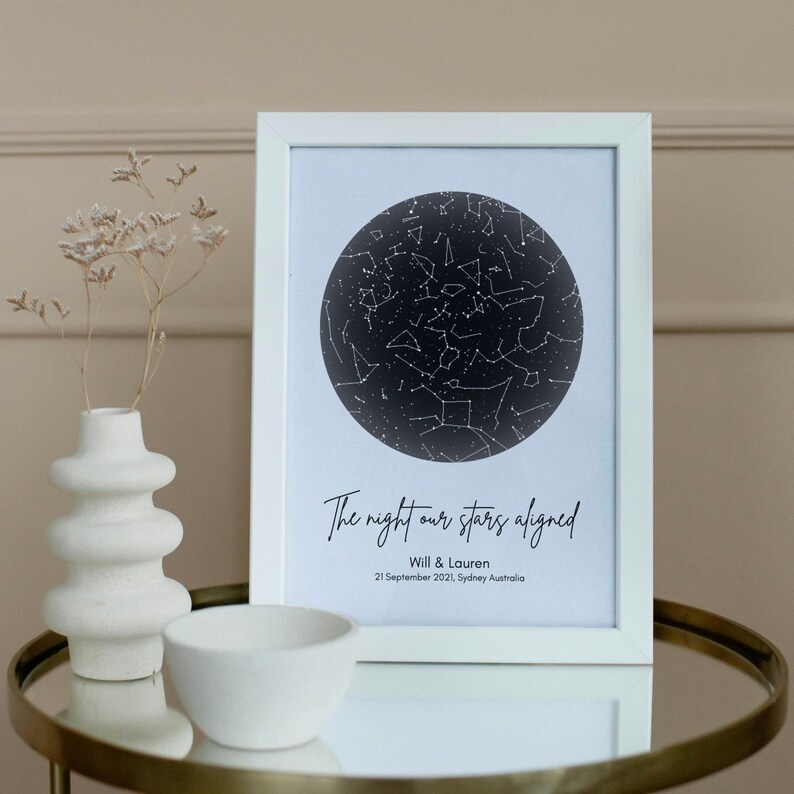 Custom Star Map Print | Anniversary Gift, Night Sky (digital) - Etsy