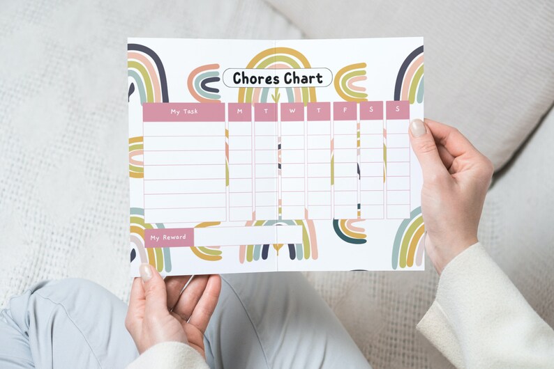 Chore Chart for Kids Reward Chart Daily Routine Chart - Etsy