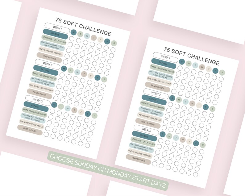 75 Soft Challenge, Track Your Progress and Achieve Your Health Goals ...