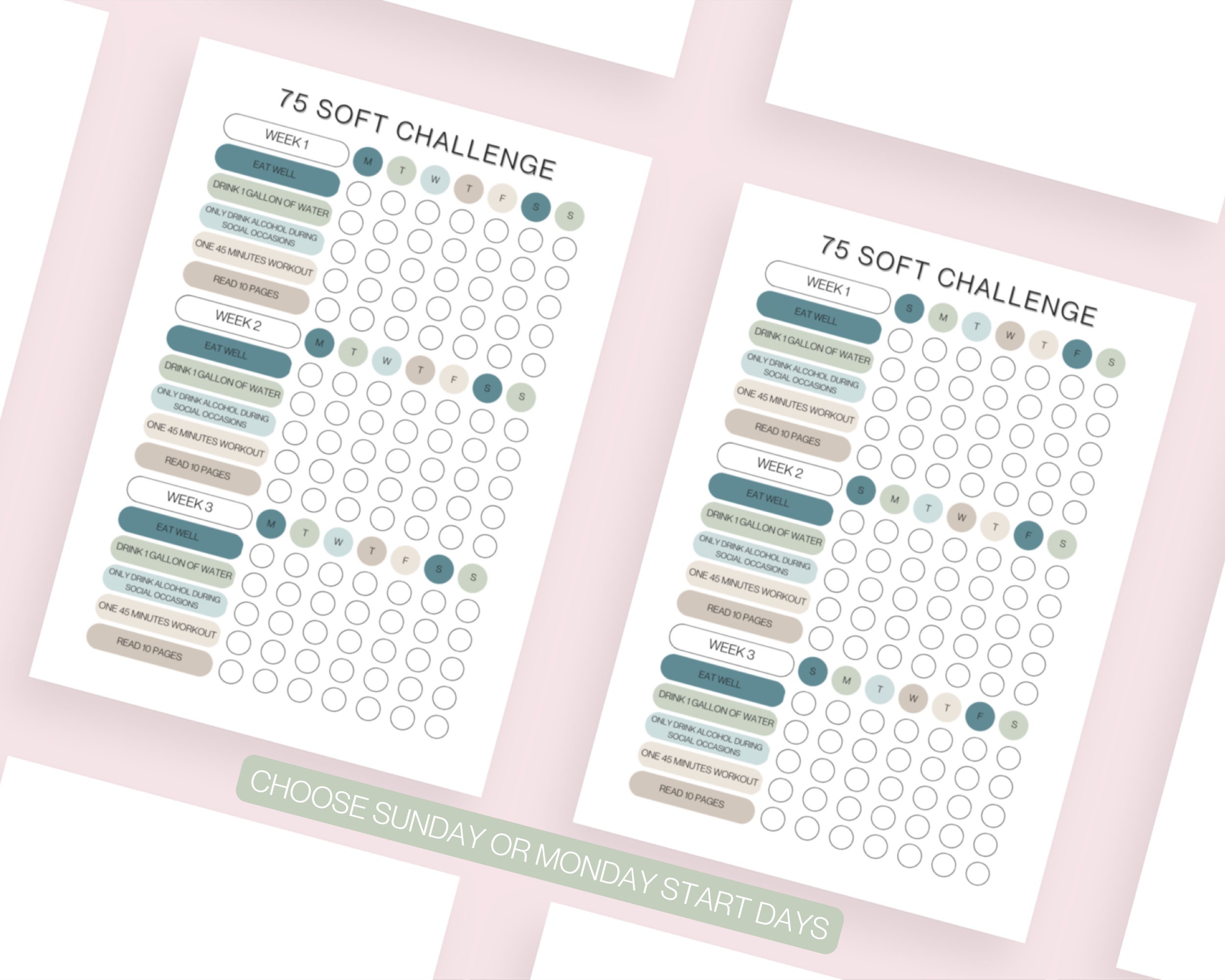 75 Soft Challenge, Track Your Progress and Achieve Your Health Goals ...