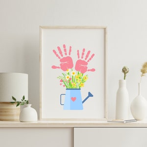 Handprint Craft for Kids | Flower Print | DIY Hand Print Template ...