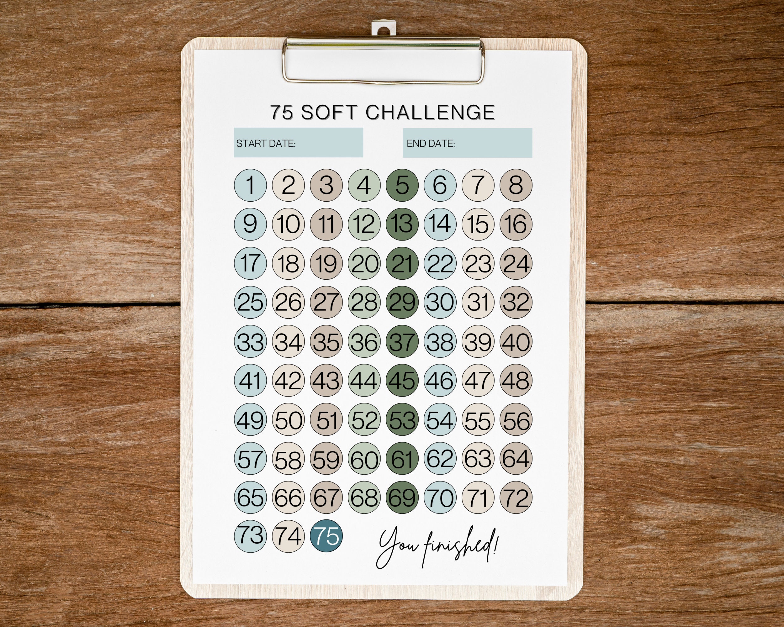 75 Soft Challenge, Track Your Progress and Achieve Your Health Goals ...