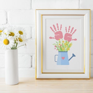 Handprint Craft for Kids | Flower Print | DIY Hand Print Template ...