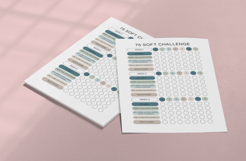 75 Soft Challenge, Track Your Progress and Achieve Your Health Goals ...