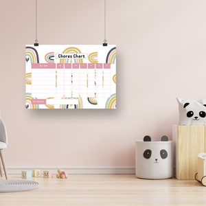 Chore Chart for Kids | Reward Chart | Daily Routine Chart - Etsy