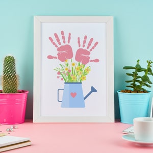 Handprint Craft for Kids | Flower Print | DIY Hand Print Template ...