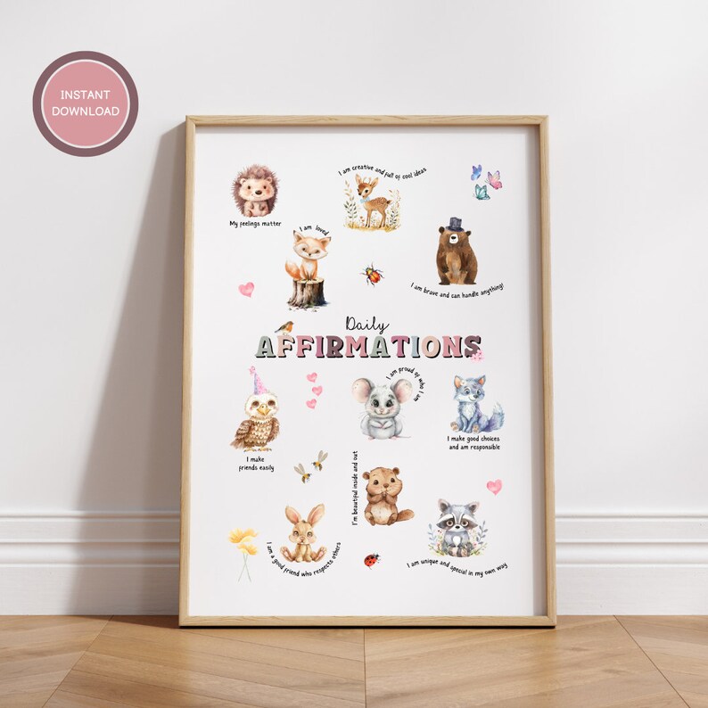 Positive Affirmation Poster | Daily Affirmations | Therapy Office Decor ...
