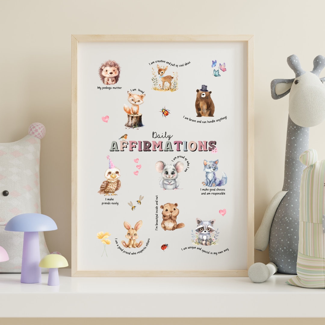 Positive Affirmation Poster | Daily Affirmations | Therapy Office Decor ...