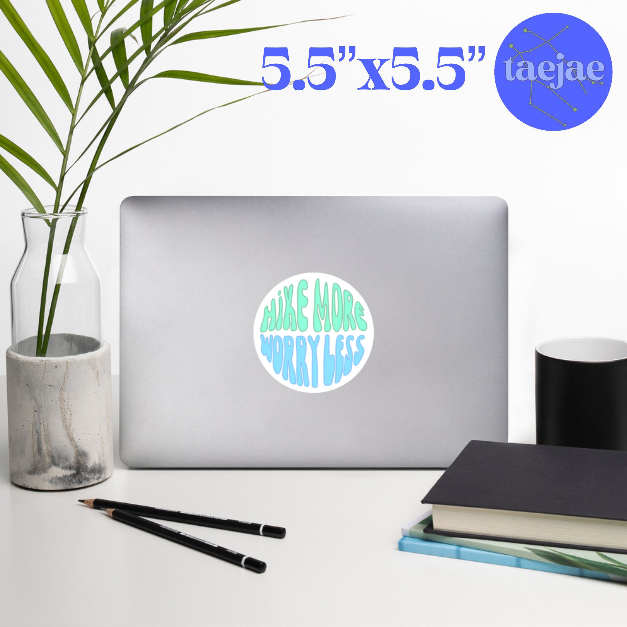 Hike More Worry Less Sticker - Etsy