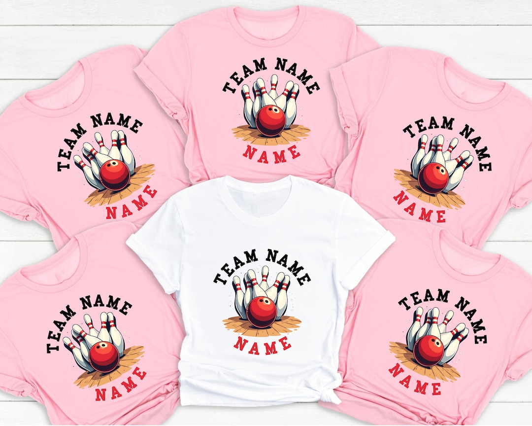 Personalized Bowling Team Name and Player Shirt, Custom Bowling T Shirt ...