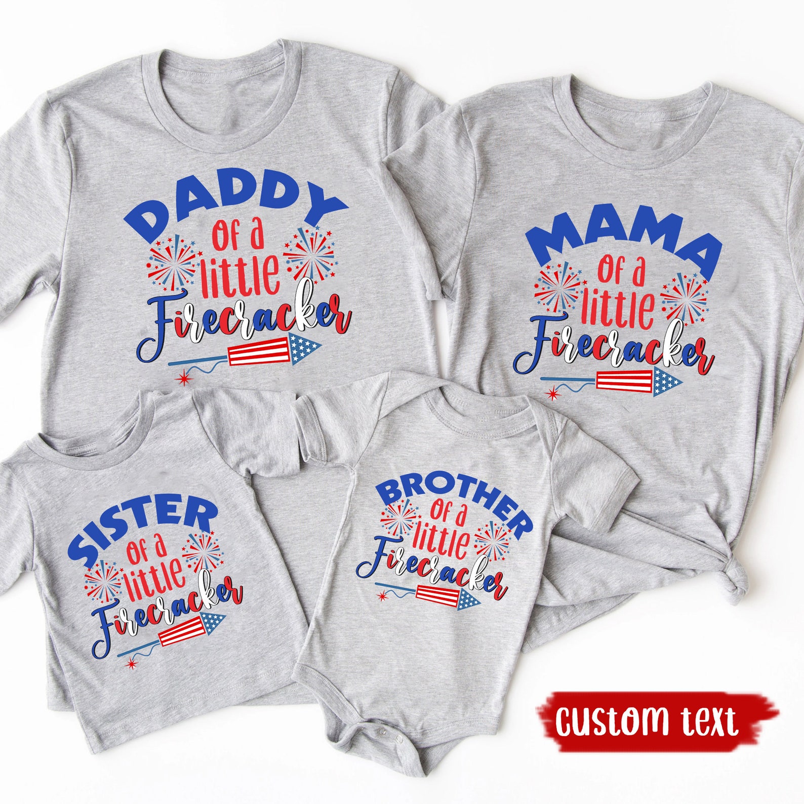 Mama of A Little Firecracker Shirt, Daddy of a Little Firecracker Shirt ...