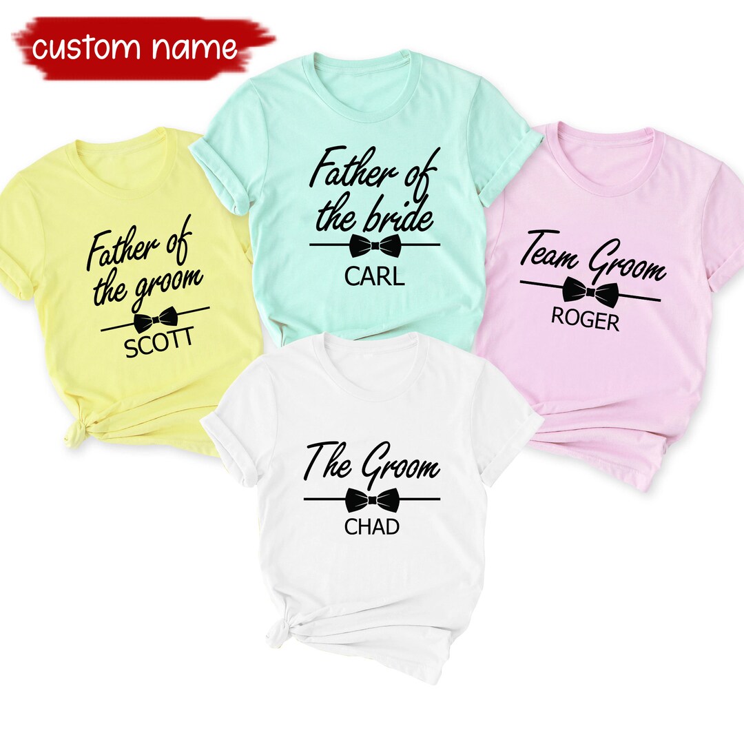 Personalised Groom Squad Shirts, Team Groom T Shirt, Wedding Crew Party ...