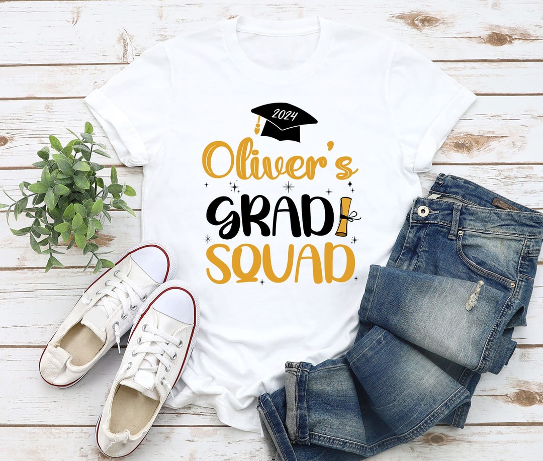 Personalized Grad Squad Shirt, Graduation Squad Custom Shirt ...