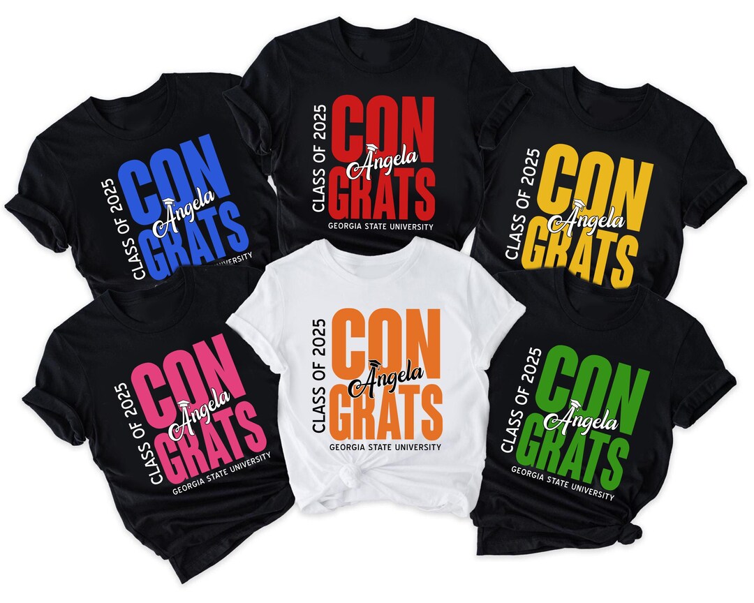 Personalized Congrats Class of 2025 Shirt, Graduation Family Matching ...