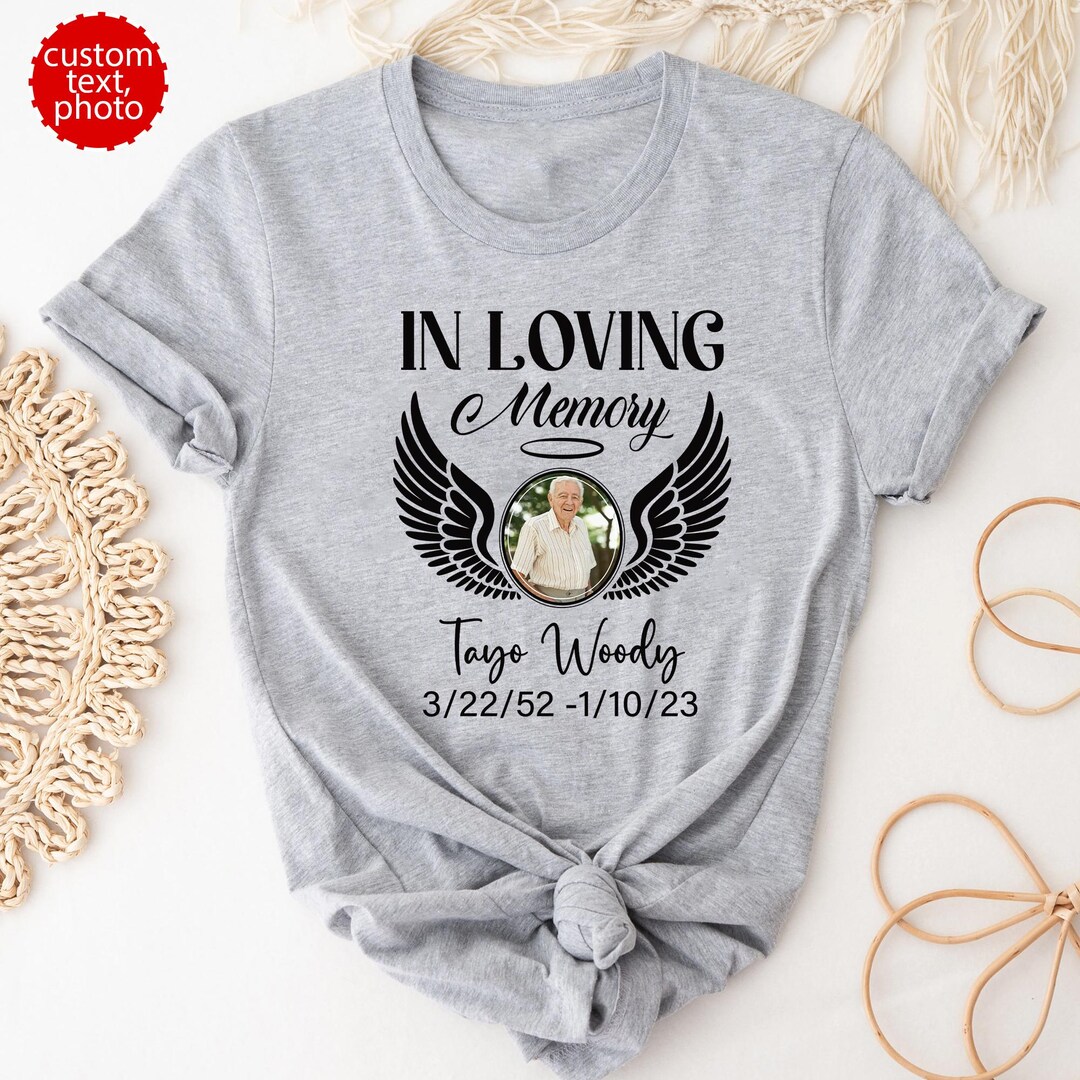 Personalized in Loving Memory T-shirt, Memorial Loss Shirt, CUSTOM ...