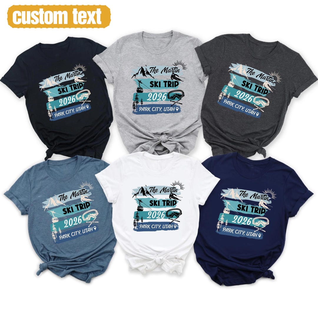 Personalized Ski Trip Shirts, Family Ski Trip Vacation Shirt, Ski ...