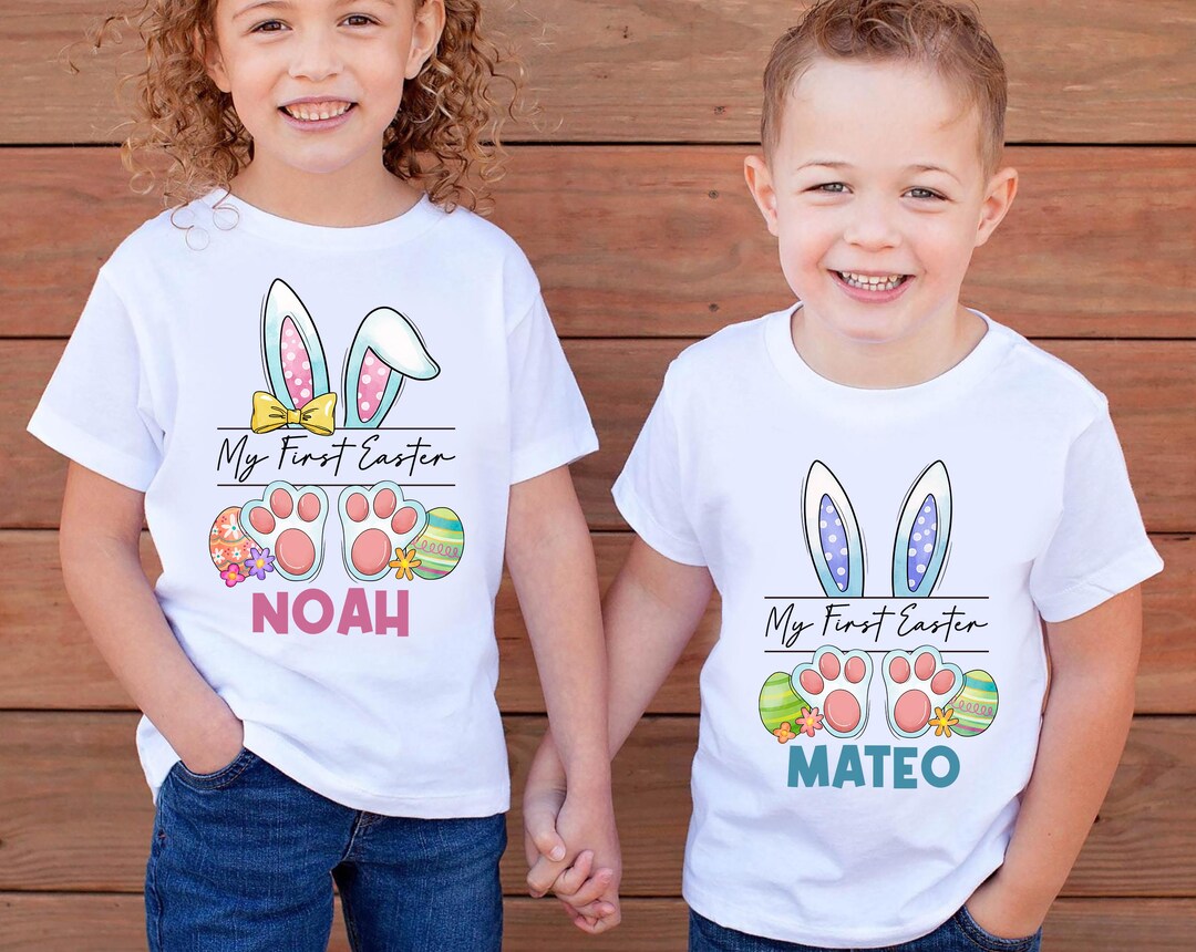 Personalized Baby's First Easter With Name Shirt, First Easter Girl ...