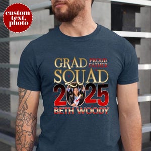 Personalized Grad Squad Family Shirt, Custom Graduate Photo Shirt ...