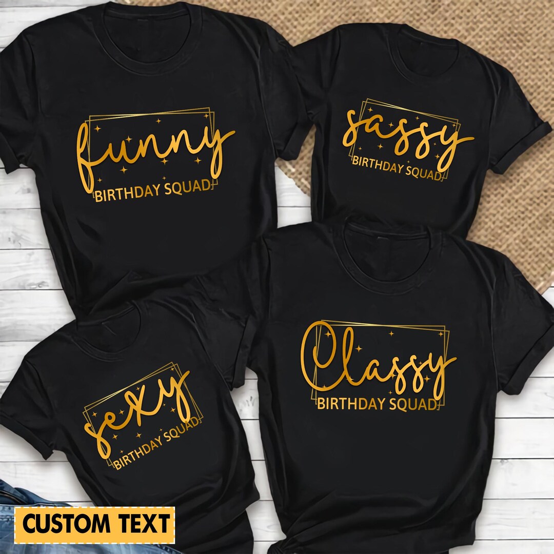 Personalized Birthday Group Shirt, Birthday Squad Shirt, Birthday Girl ...