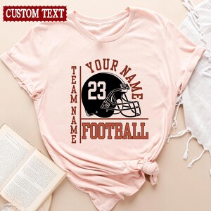 Personalized Football Shirt, Custom Team Name Your Name and Number ...