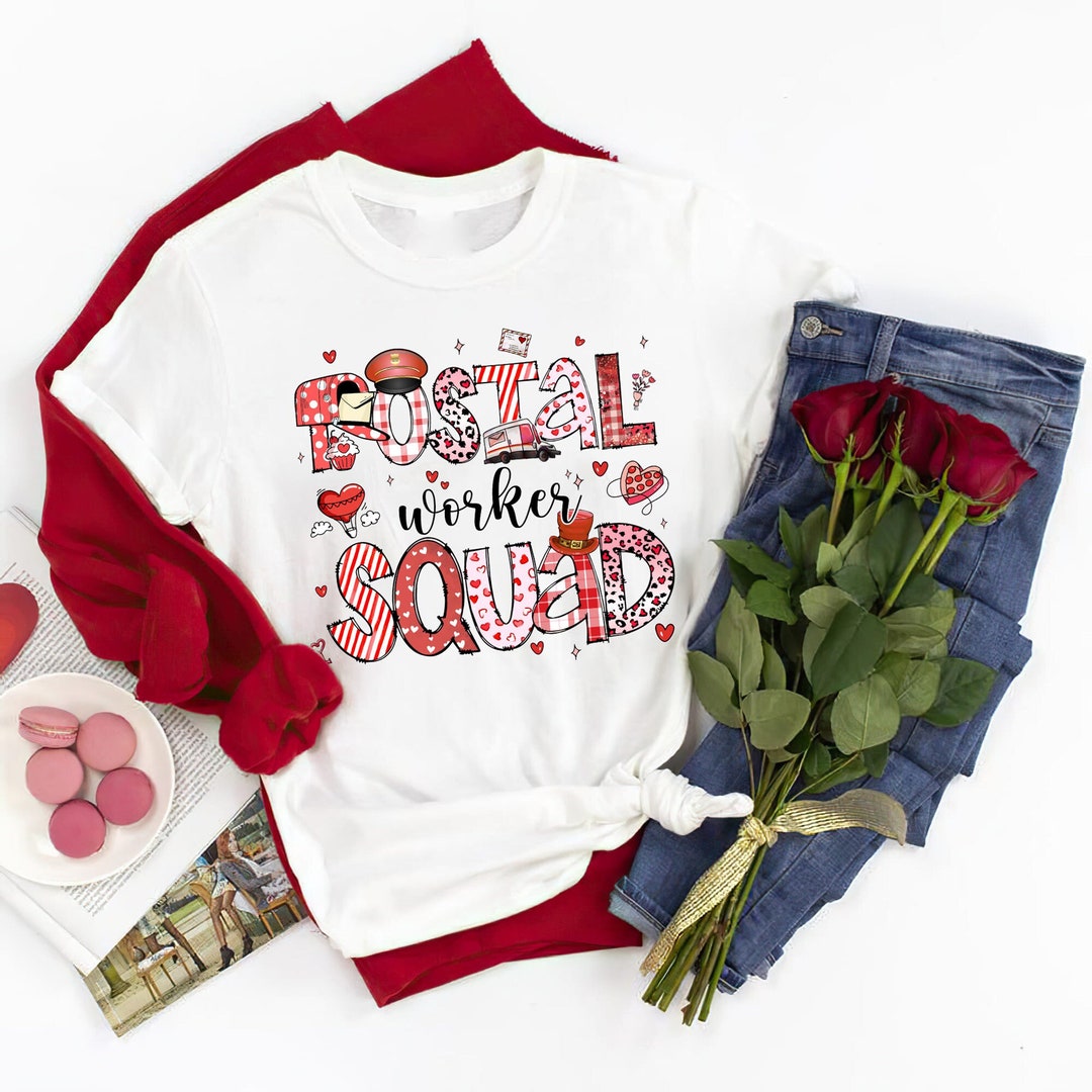 Happy Valentines Postal Worker Squad Shirt, One Loved Postal Worker ...