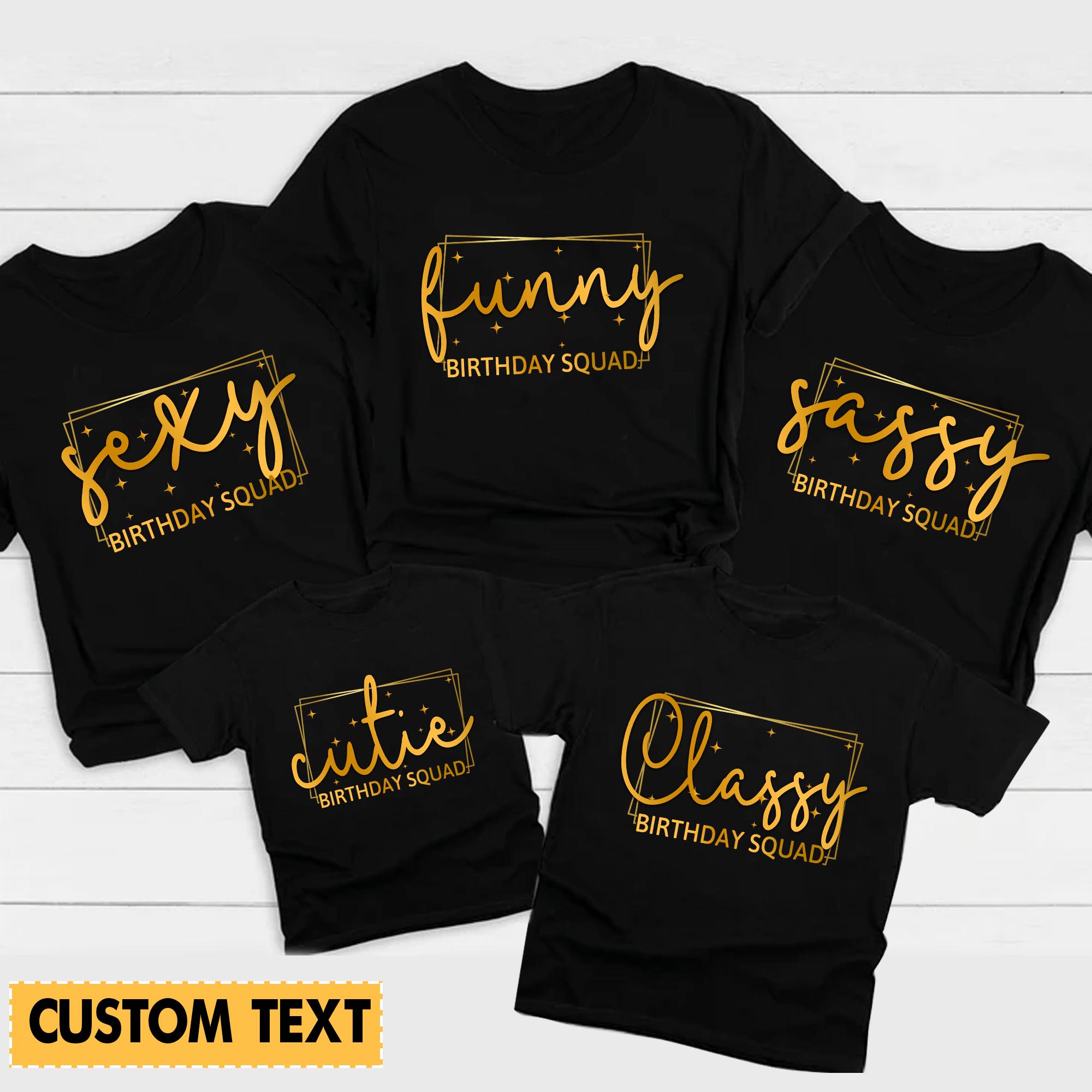 Personalized Birthday Group Shirt, Birthday Squad Shirt, Birthday Girl ...