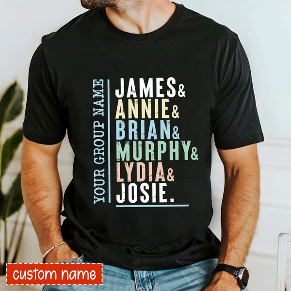 Shirt With Names List - Etsy