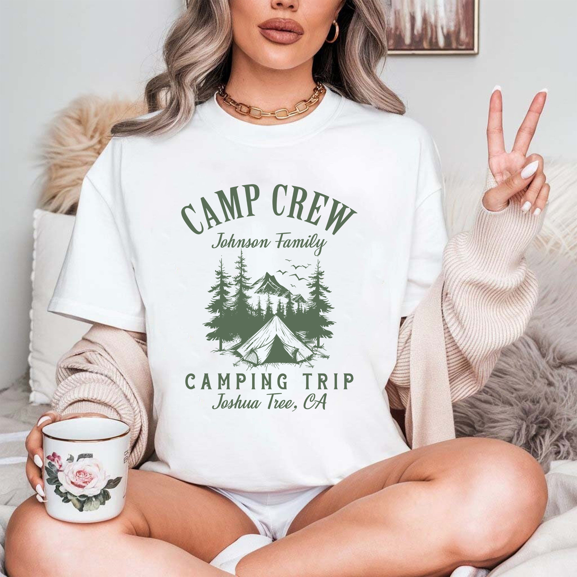Personalized Family Camping Trip Shirt, Custom Camping Crew Shirts ...