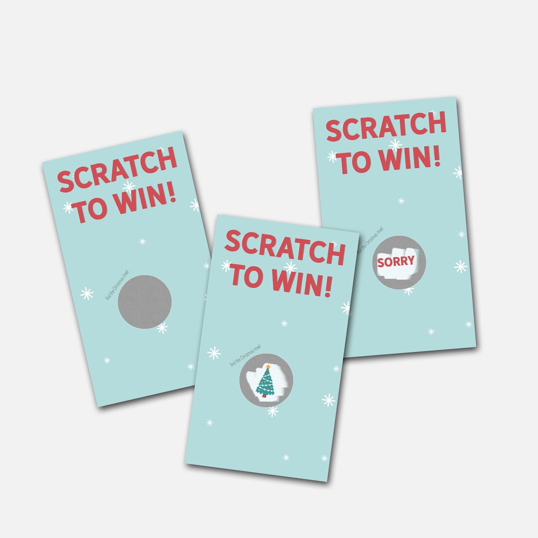 Christmas Scratch off Game, Christmas Scratch Off, Christmas Party ...