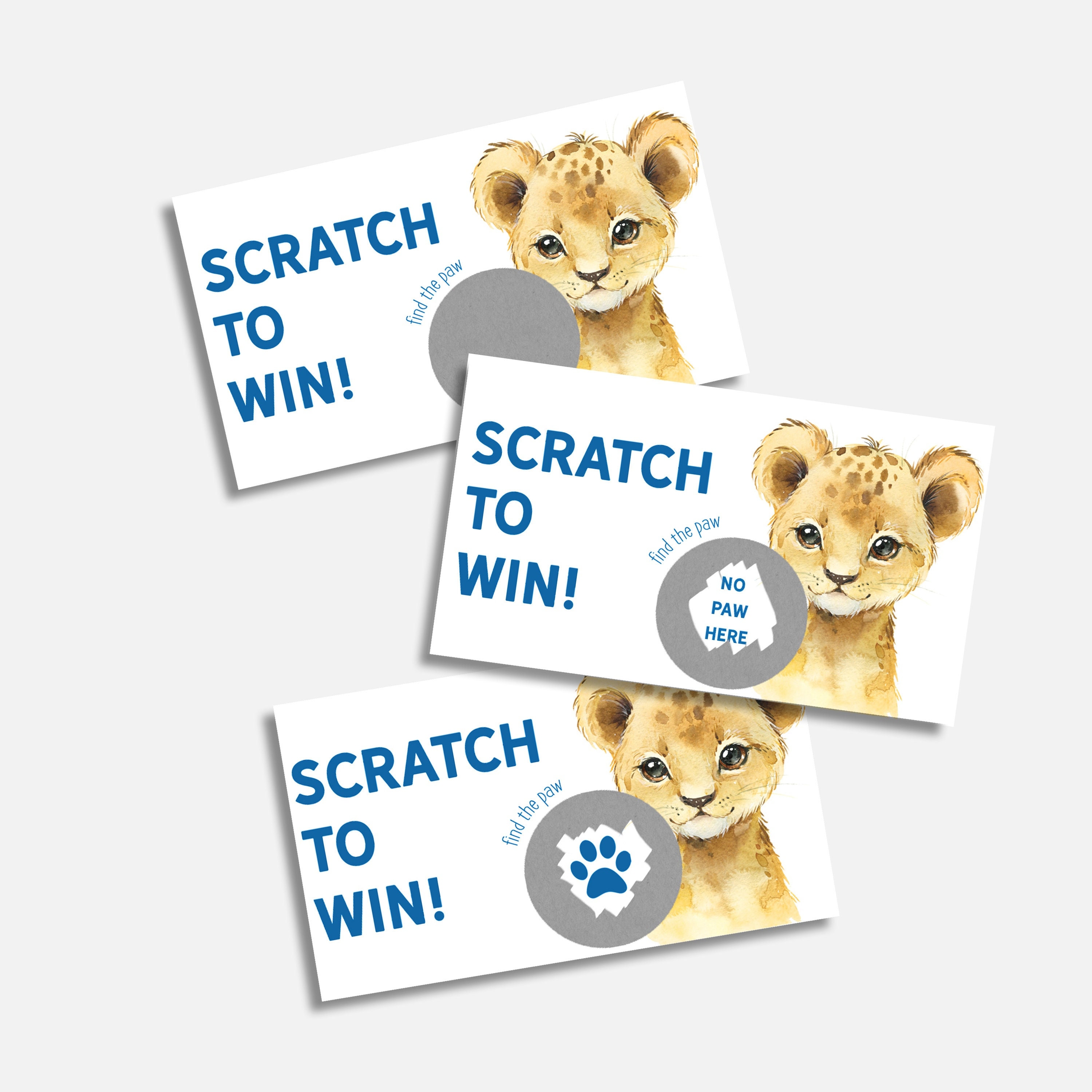 Baby Shower Scratch off Cards Baby Boy Scratch off Cards Baby Shower ...