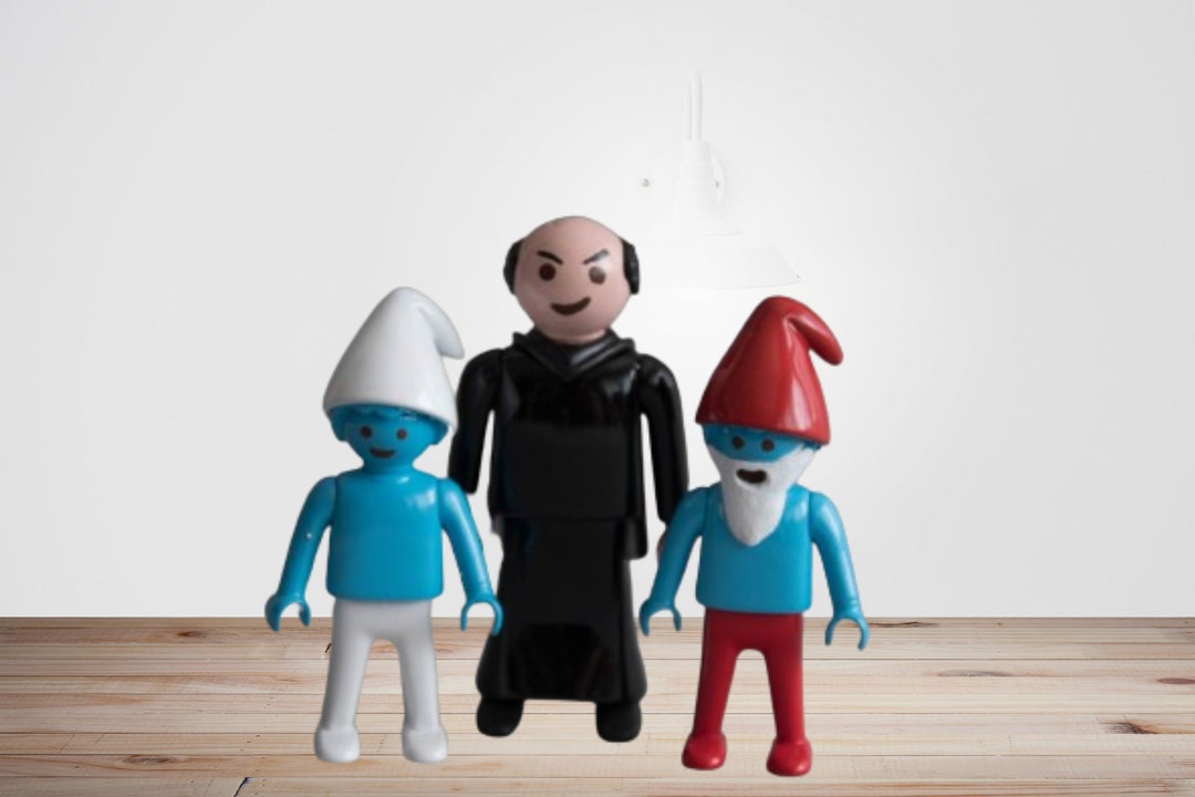 Playmobil Custom Gargamel and the Smurfs - Etsy