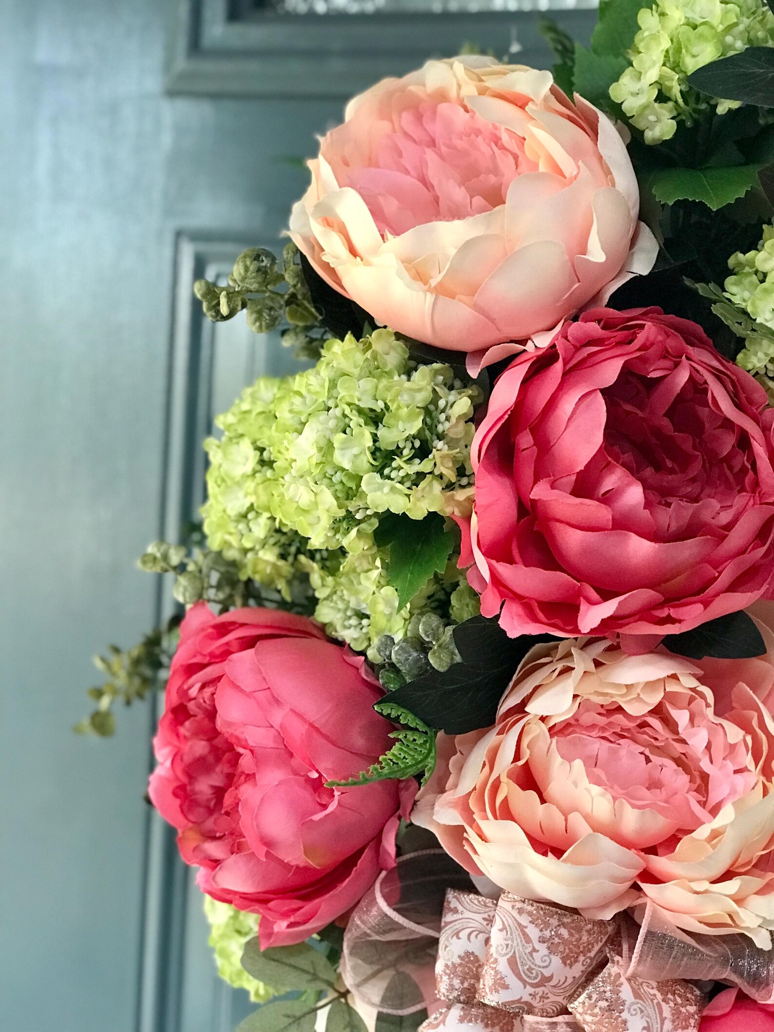 Large Spring and Summer Peony Wreath - Etsy