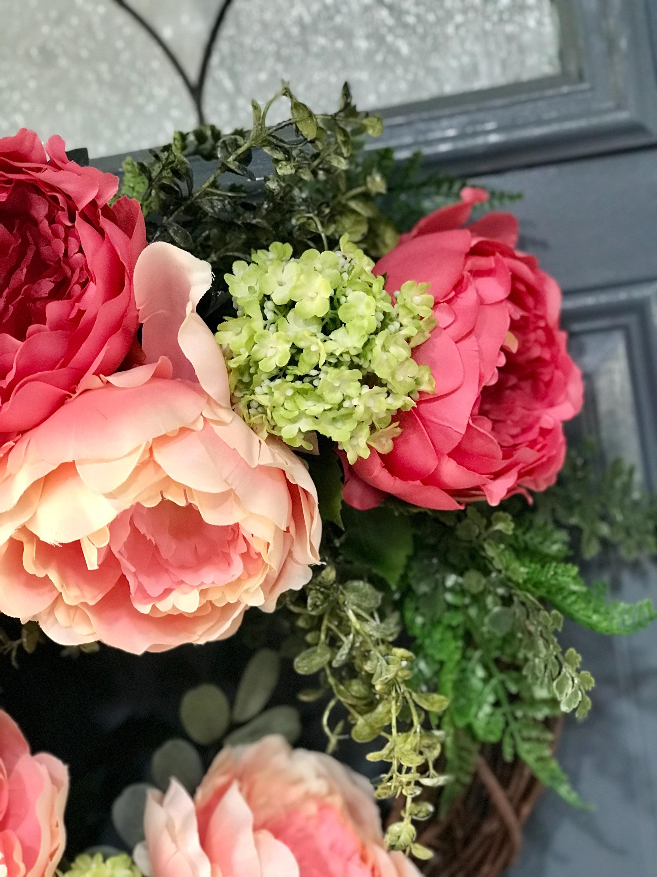 Large Spring and Summer Peony Wreath - Etsy