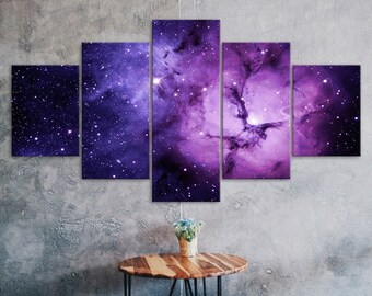 Galaxy Nebula Wall Art - Etsy