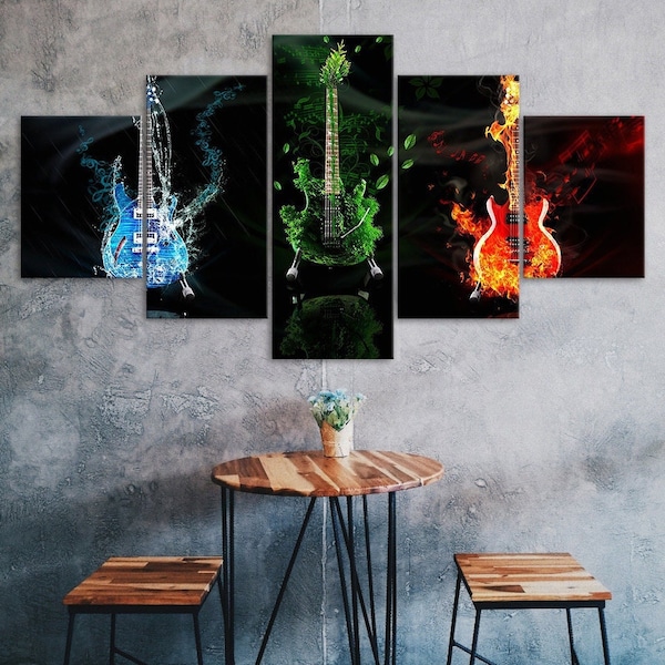 Abstract Guitar Art - Etsy