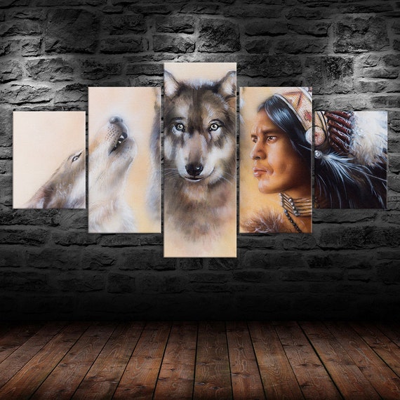 Indian Spirit Wolves Inspired By The Cherokee Indian Story About How