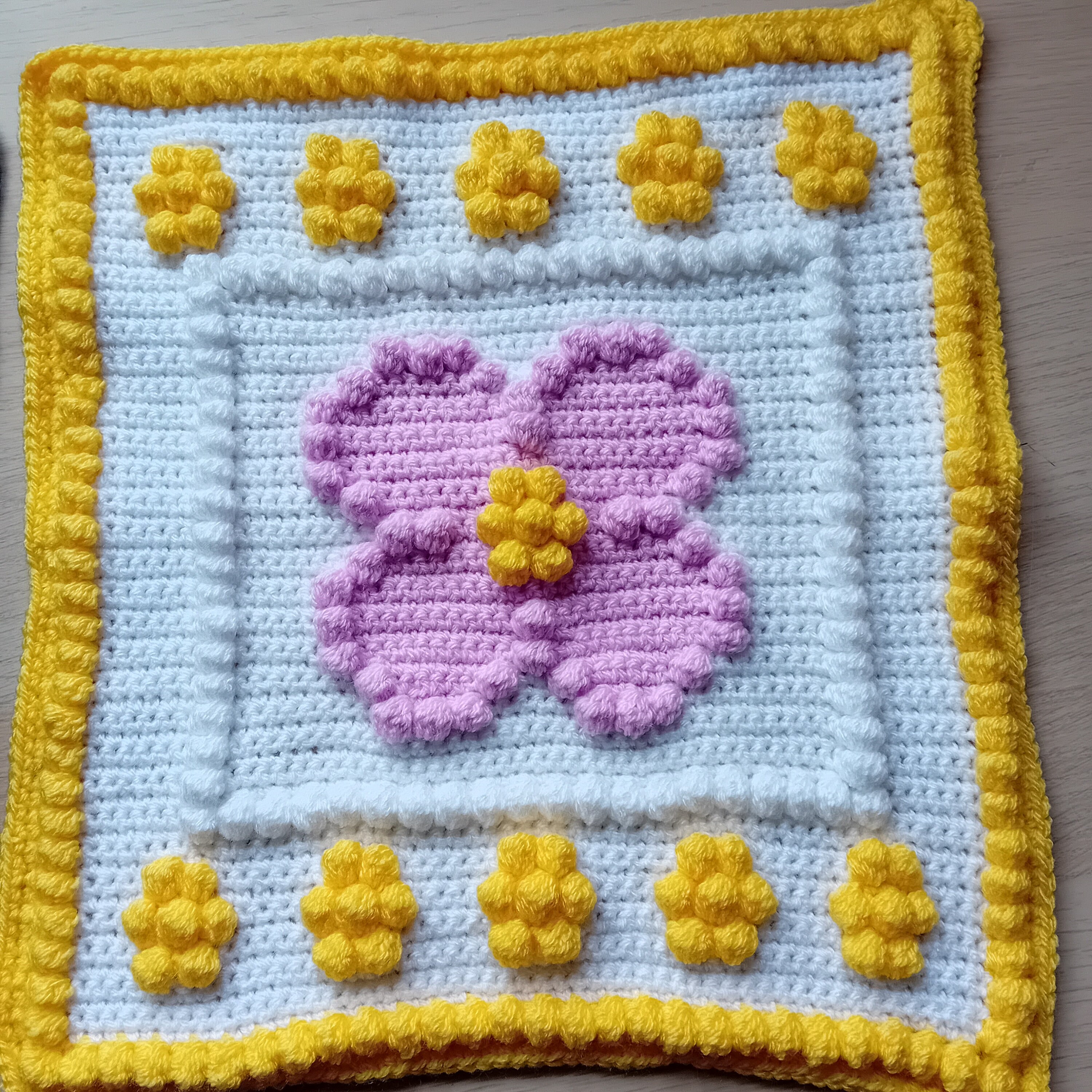 Flower Power Doll Cot Blanket Pattern - Digital Download - Etsy